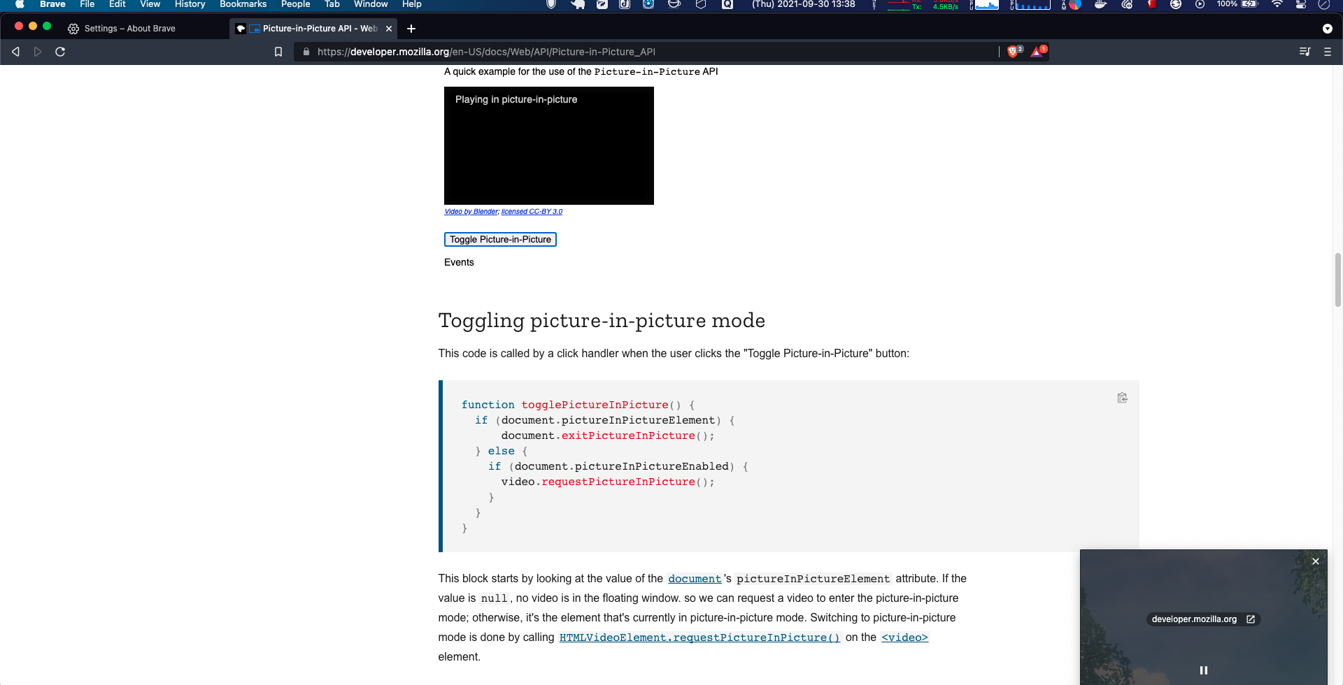 Local directory link shows in picture-in-picture · Issue #1640 · FreeTubeApp/FreeTube · GitHub