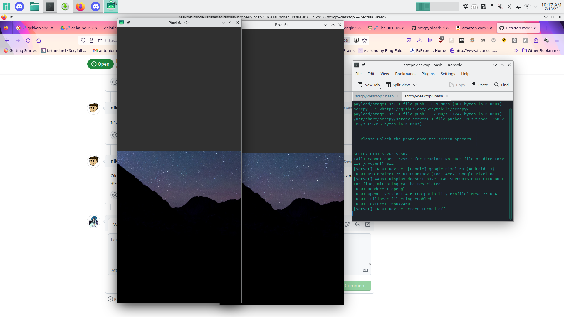 Desktop mode refuses to display properly or to run a launcher · Issue ...