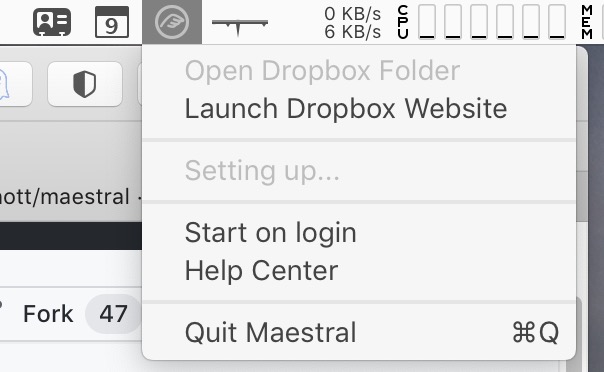 GUI Maestral stuck on "Setting" status · Issue #638 · samschott ...