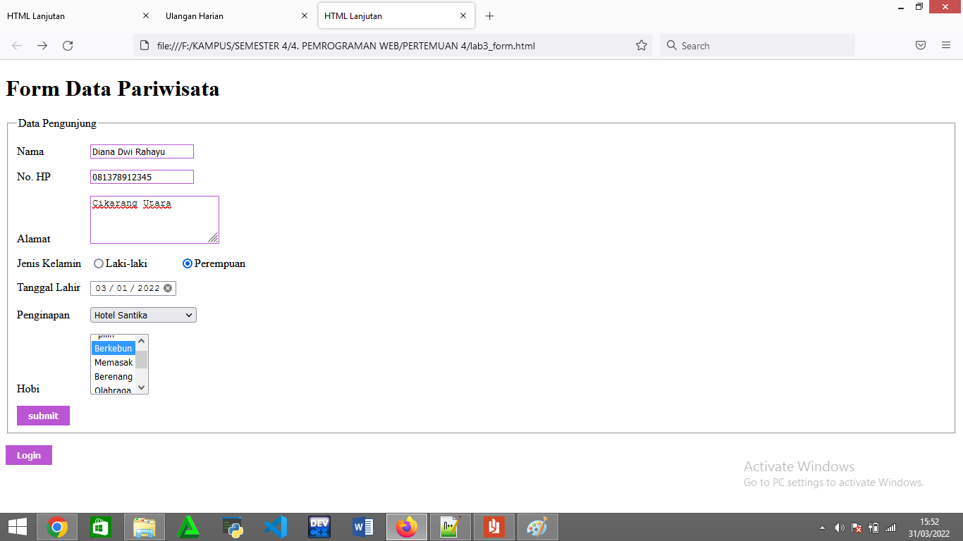 GitHub - DianaDwiRahayu/Lab3Web