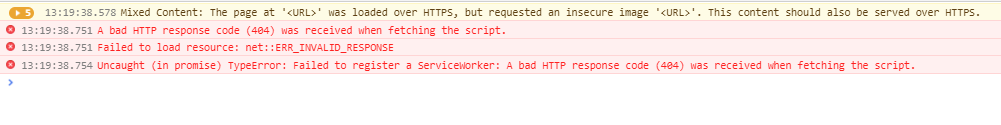 Service worker error with default Web Application template · Issue #2 · madskristensen ...