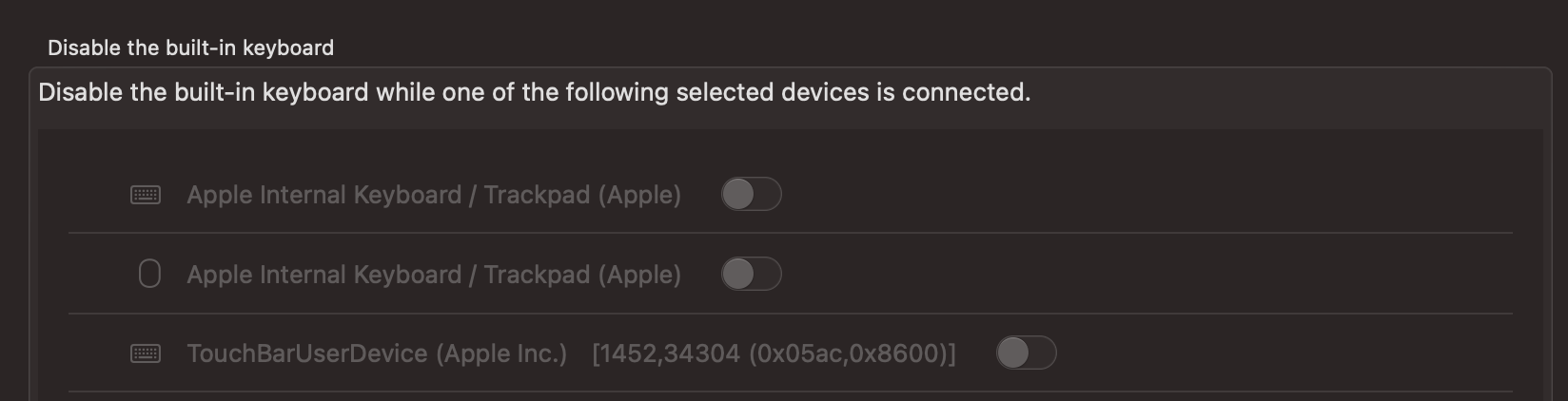 Internal Apple Keyboard not detected correctly on M2 Macbook Air · Issue #3139 · pqrs-org ...