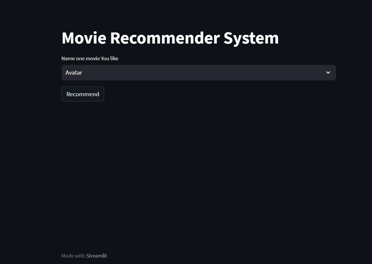 GitHub - Vortex-21/Movie-Recommender