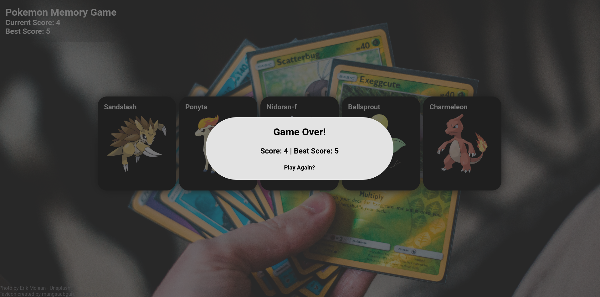 GitHub - yhbe/PokemonMemoryGame
