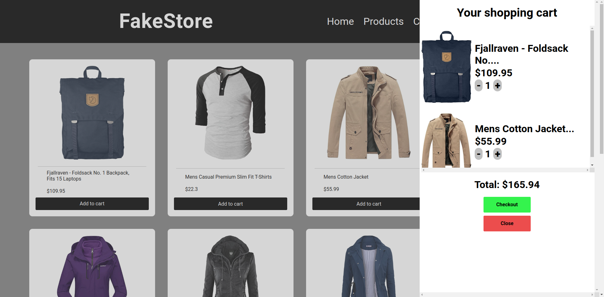 GitHub - yhbe/ShoppingCart