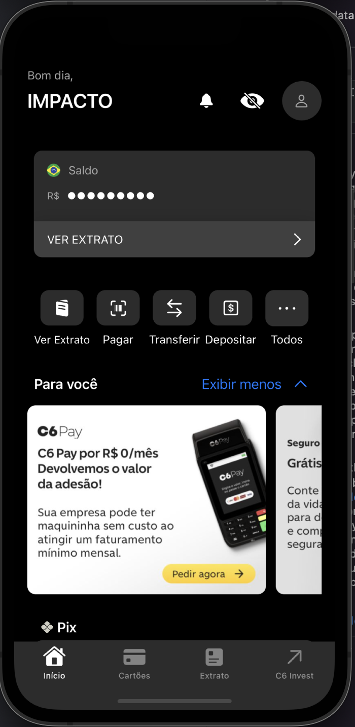 GitHub - gabrieldcc/C6Bank