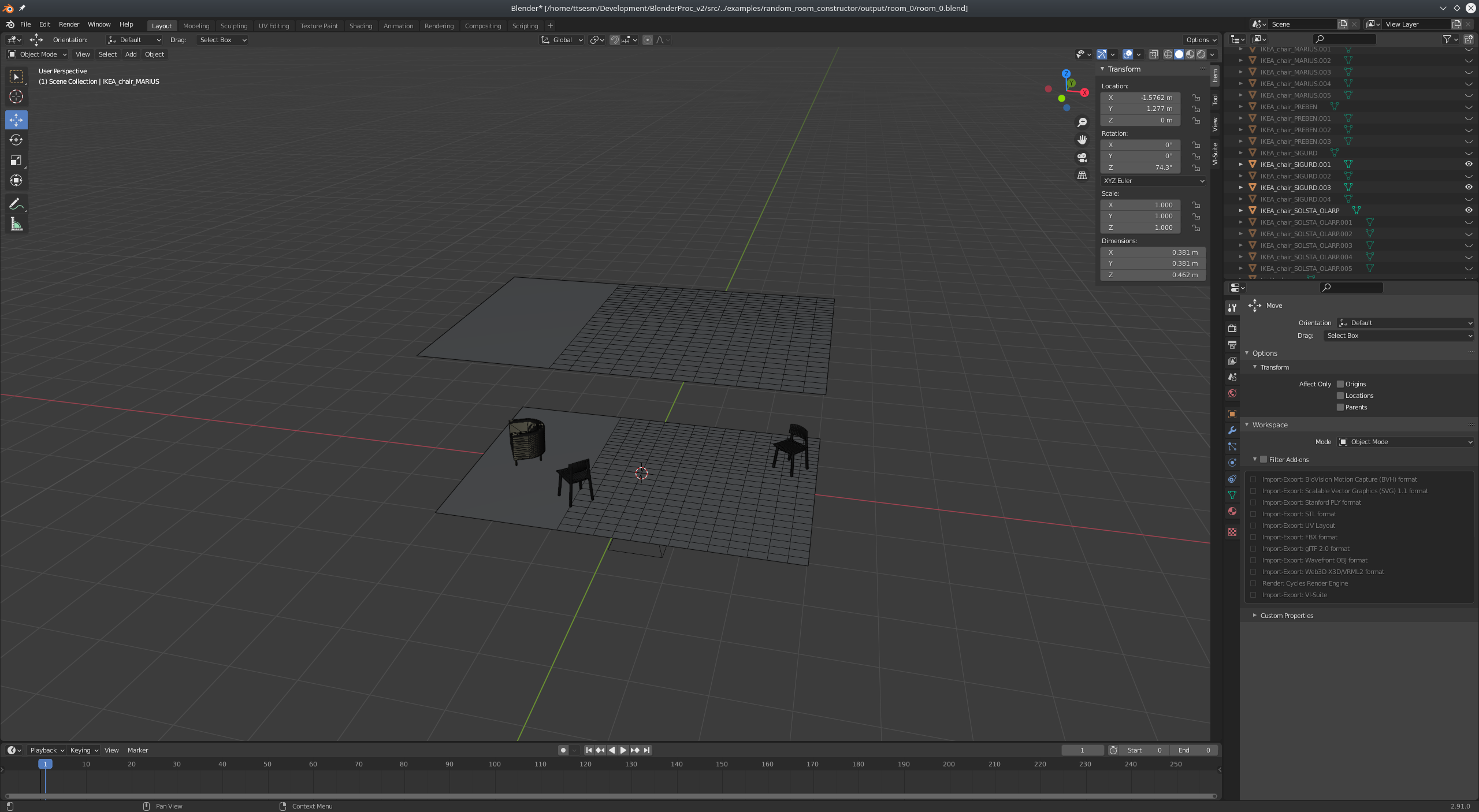 Questions regarding the random room constructor · Issue #140 · DLR-RM/BlenderProc · GitHub