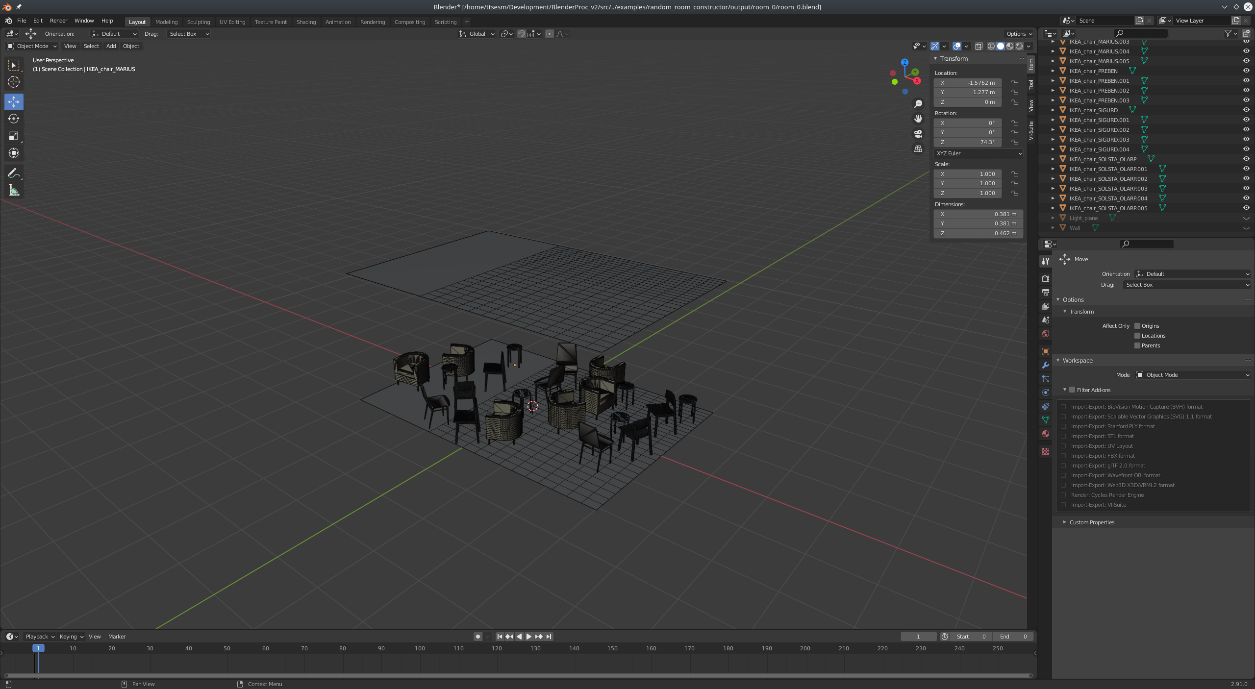 Questions regarding the random room constructor · Issue #140 · DLR-RM/BlenderProc · GitHub