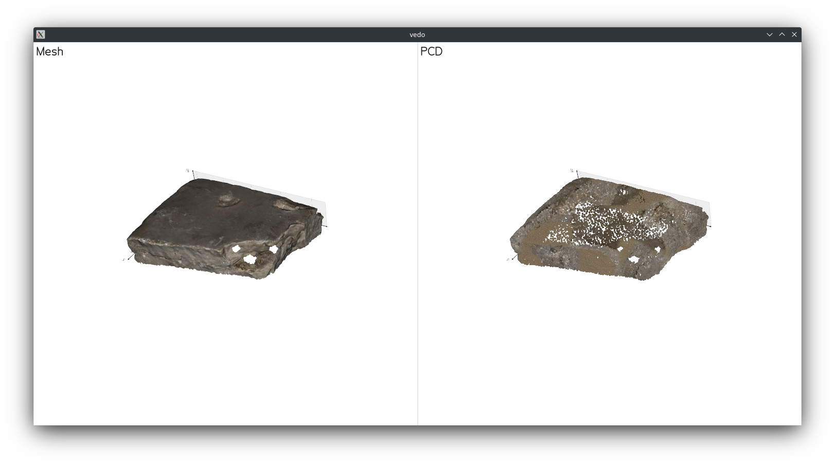 Textured mesh to colored point cloud · Issue #548 · marcomusy/vedo · GitHub
