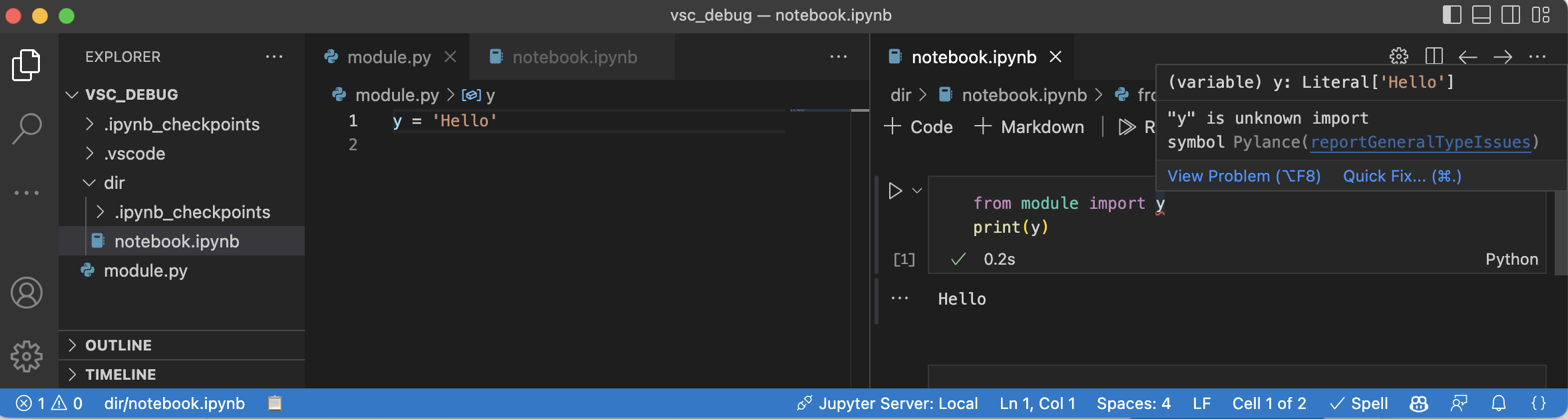 Detected project namespace not in sync if notebook is not in root folder · Issue #12646 ...