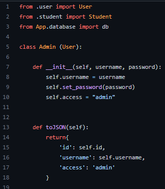 Add Admin Model · Issue #2 · The-Grasshoppers/DRSS-comp3613-a1 · GitHub