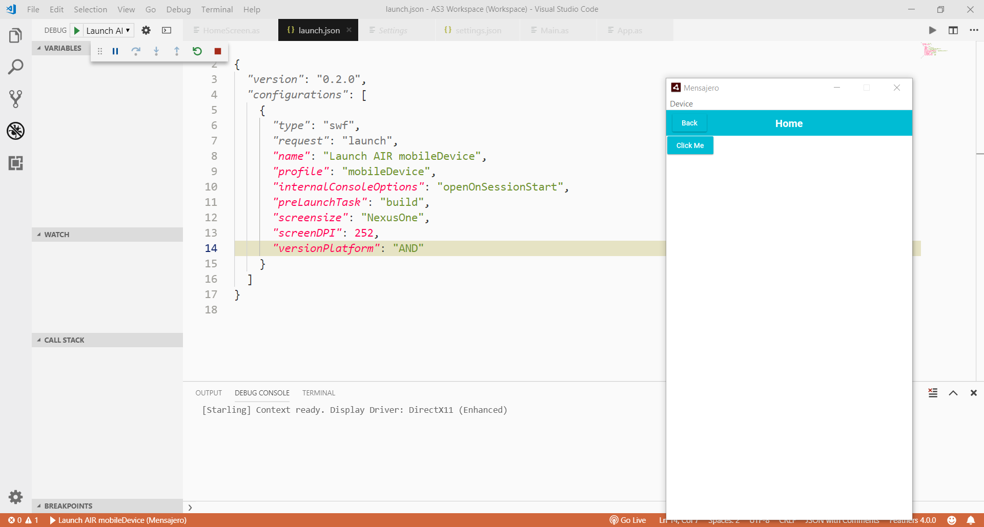 Bug Or Unknown Config Nativewindow Size Wrong · Issue 340 · Bowlerhatllcvscode As3mxml · Github