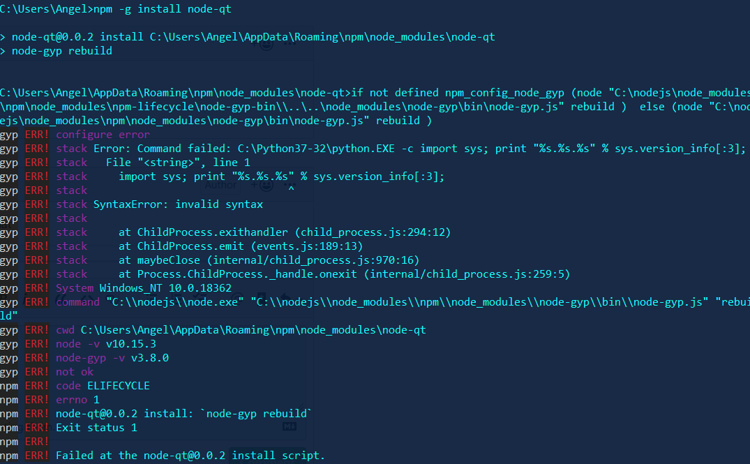 Cannot Install On Win10 64bit · Issue 47 · Arturadibnode Qt · Github 