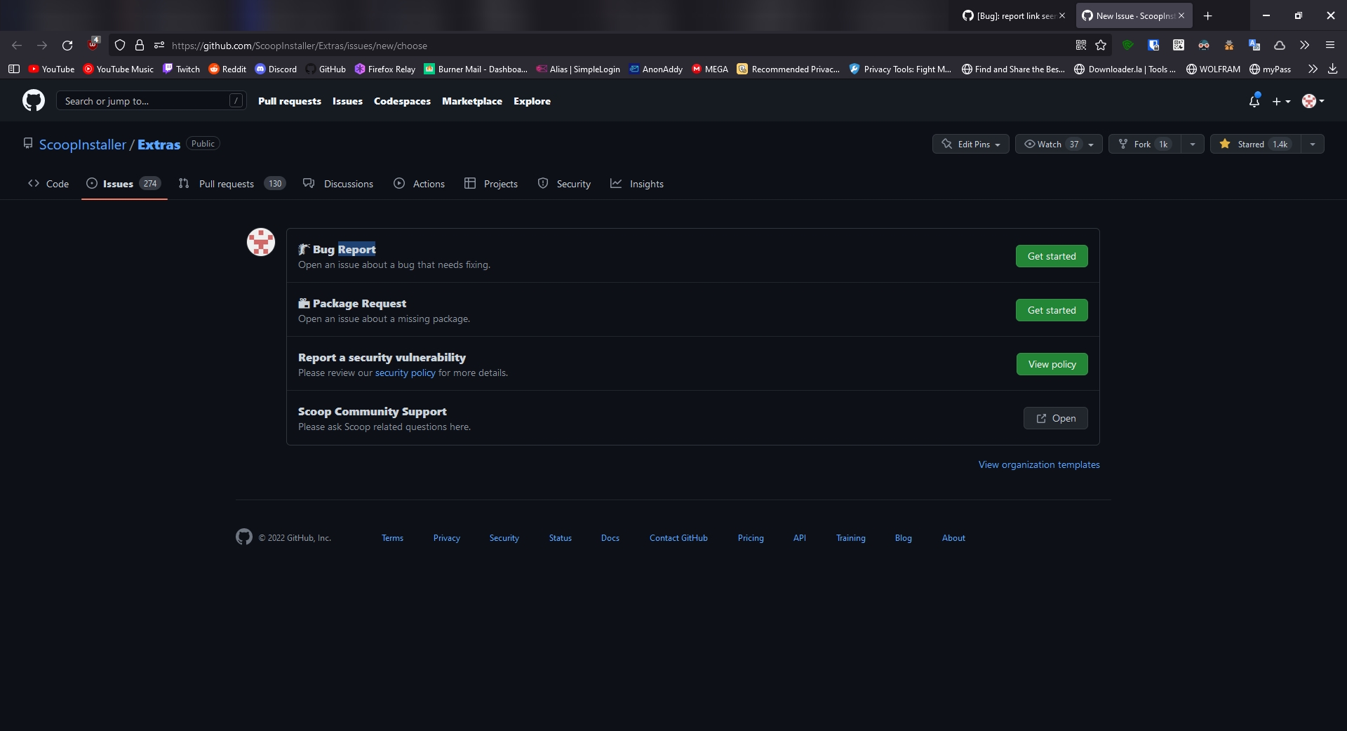 [Bug]: report link seems not working and is redirected to the template page · Issue #5268 ...