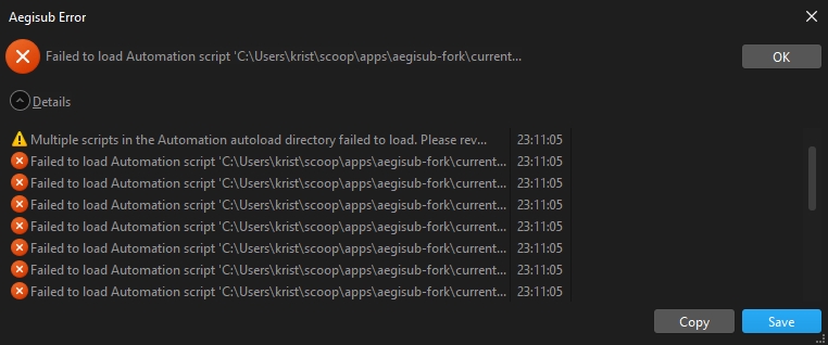 [Bug]: AegisubDC is no longer maintained · Issue #10672 · ScoopInstaller/Extras · GitHub