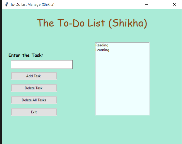 GitHub - shikha046/To-Do-List-Manager