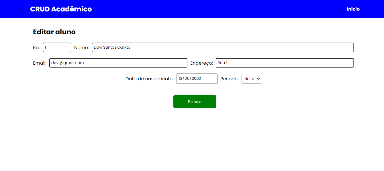 GitHub - DaveScott99/CRUD-academico: Um sistema simples para controle de alunos de uma ...
