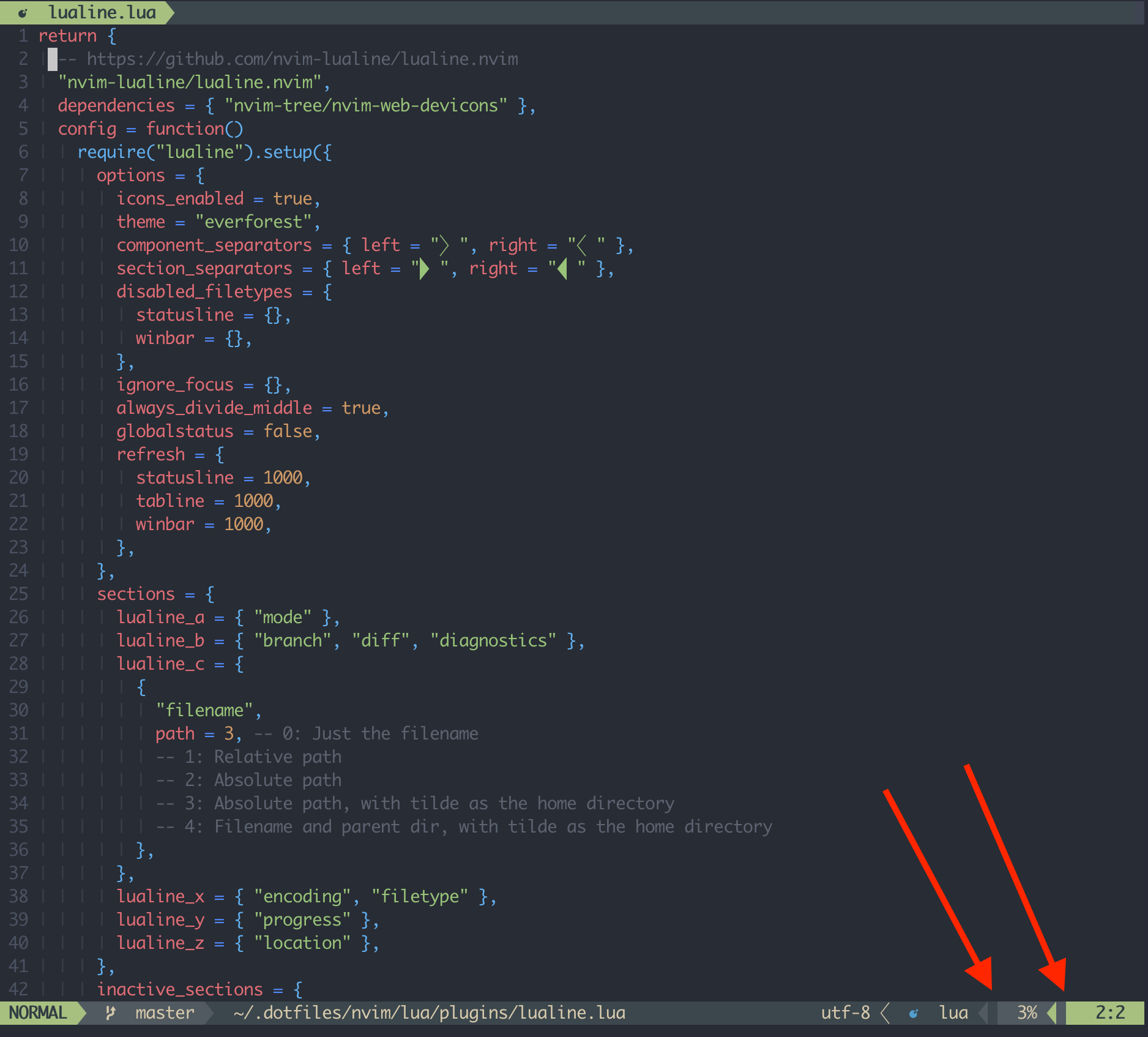 Bug: Unexpected space after the section separator · Issue #1014 · nvim-lualine/lualine.nvim · GitHub