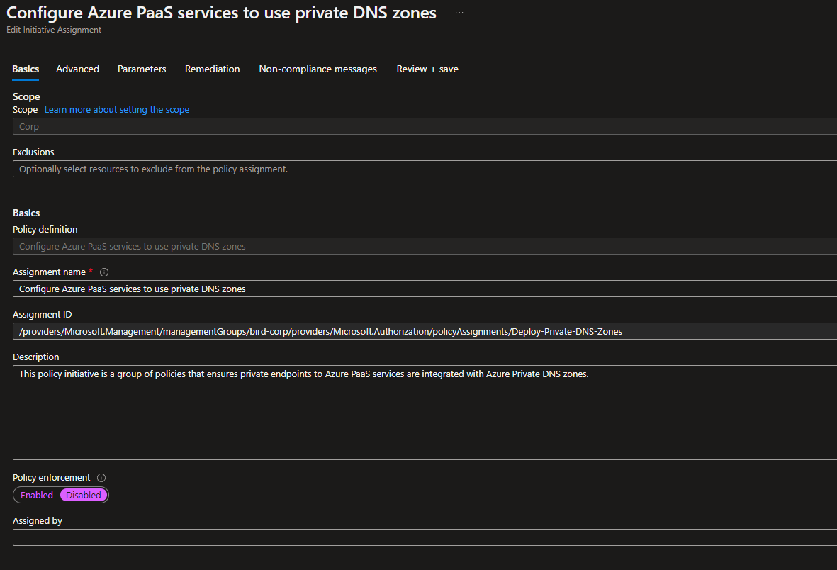 Bug Report: Clarification on expected behavior of policy "Deploy-Private-DNS-Zones" · Issue #650 ...