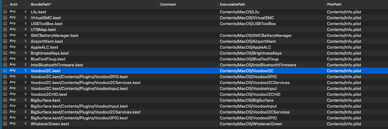 [Question] Is there any other kexts that needs to be installed/removed? · Issue #14 ...