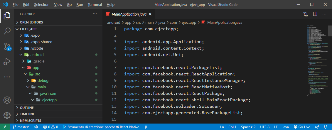Ejecting to bare workflow in Windows 10 issues with package name/path · Issue #2675 · expo/expo ...