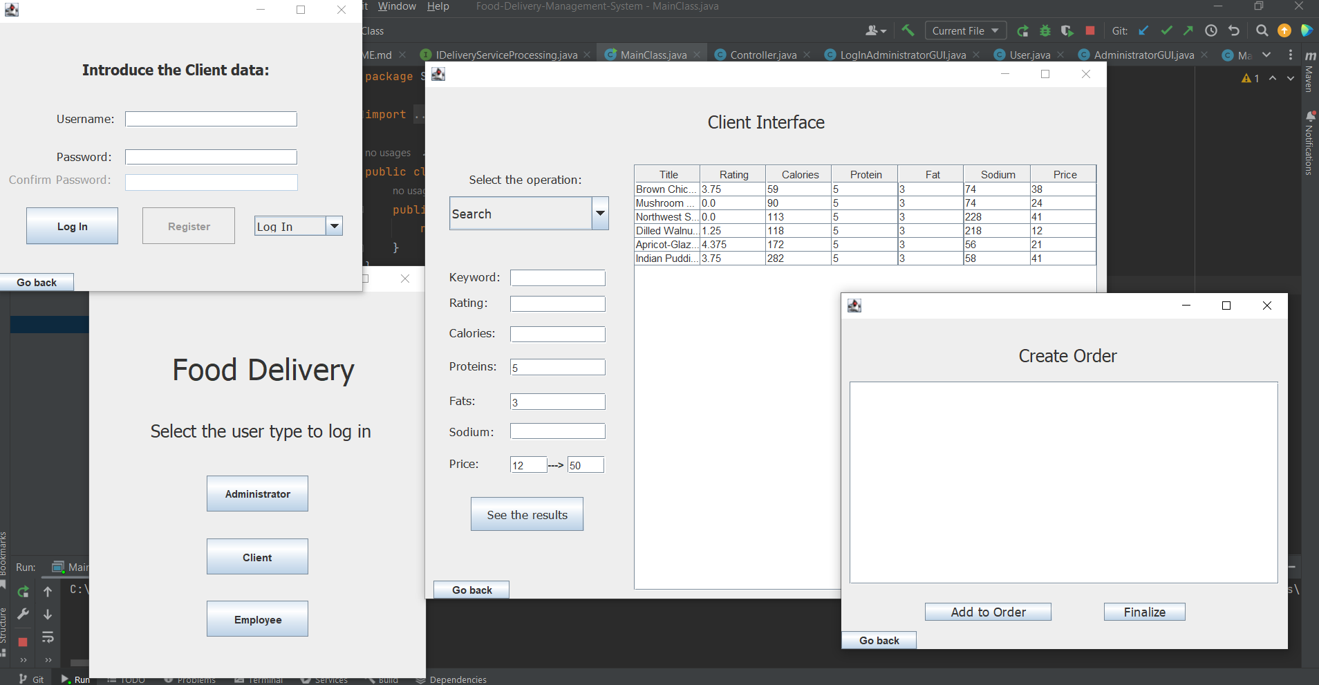 GitHub - MrSteffe23/Food-Delivery-Management-System: A system for a ...