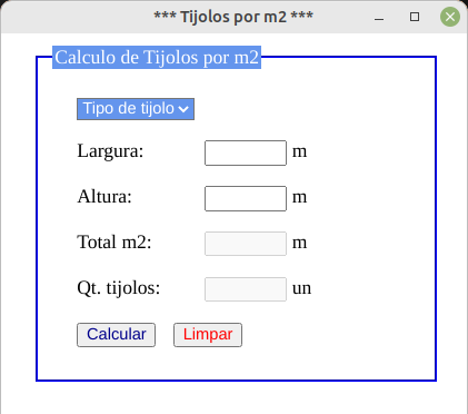 GitHub - GiulianoVianna/Calculo_tijolo_m2_electron: Calcula a quantidade de tijolos por m2.