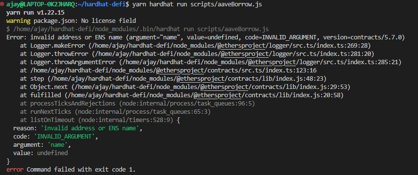 Lesson 13-Error running scripts · smartcontractkit full-blockchain-solidity-course-js ...