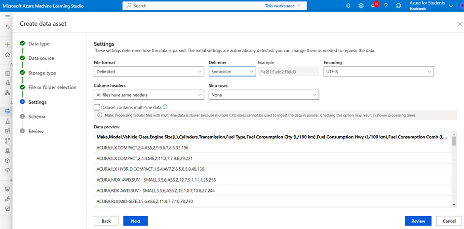 GitHub - TWILIGHTCLOUDCODERZ/Hacktech: Predict CO2 emissions from cars with Azure Machine Learning