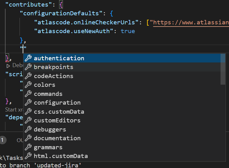 contributes.authentication in package.json file · Issue #149810 ...