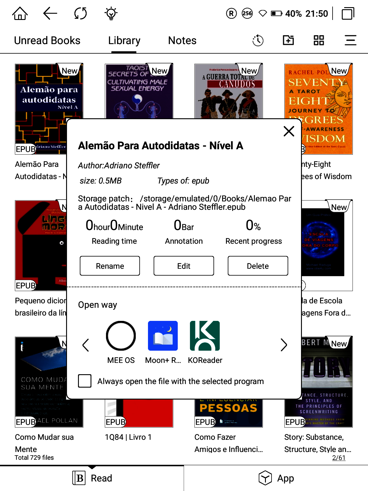 KOreader crashes when trying to assing It as (main) reader to a file in Meebook M7 · Issue ...
