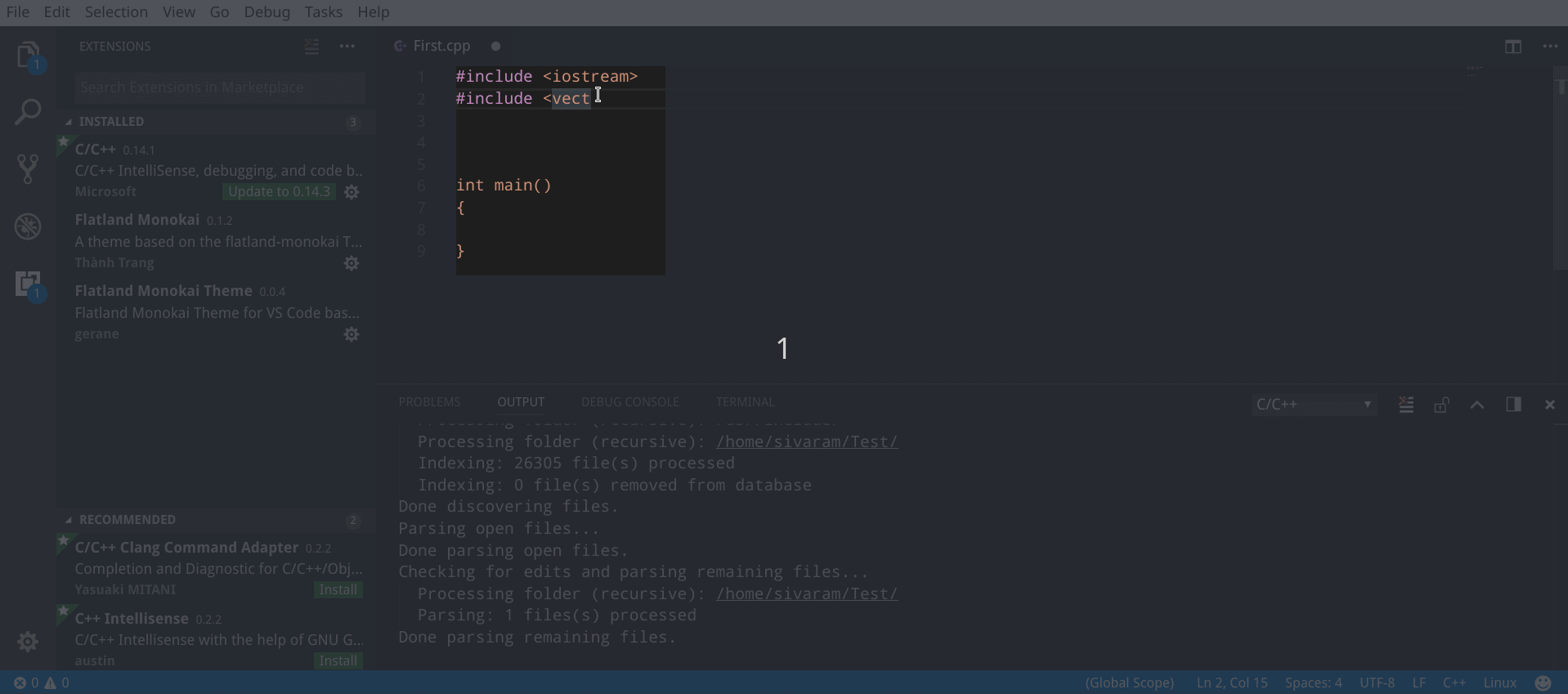 Updating Intellisense keeps on running in Linux · Issue #1291 · microsoft/vscode-cpptools · GitHub