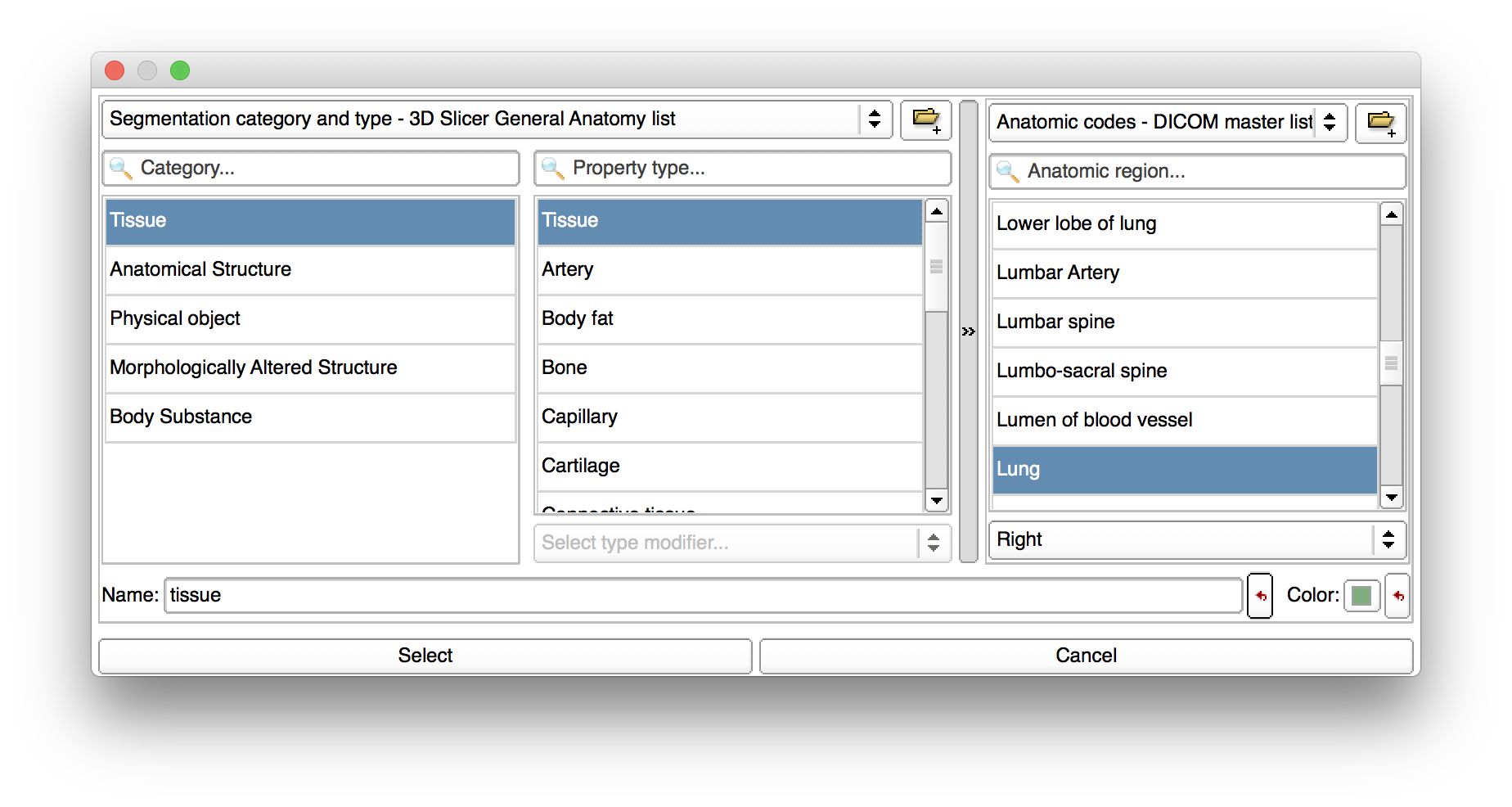 Anatomic Region Modifier is not displayed in terminology tooltip ...
