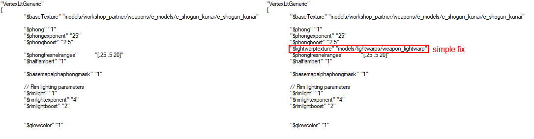 [TF2] [Feature Request] Fix the Lightwarp on the Conniver's Kunai · Issue #5001 · ValveSoftware ...