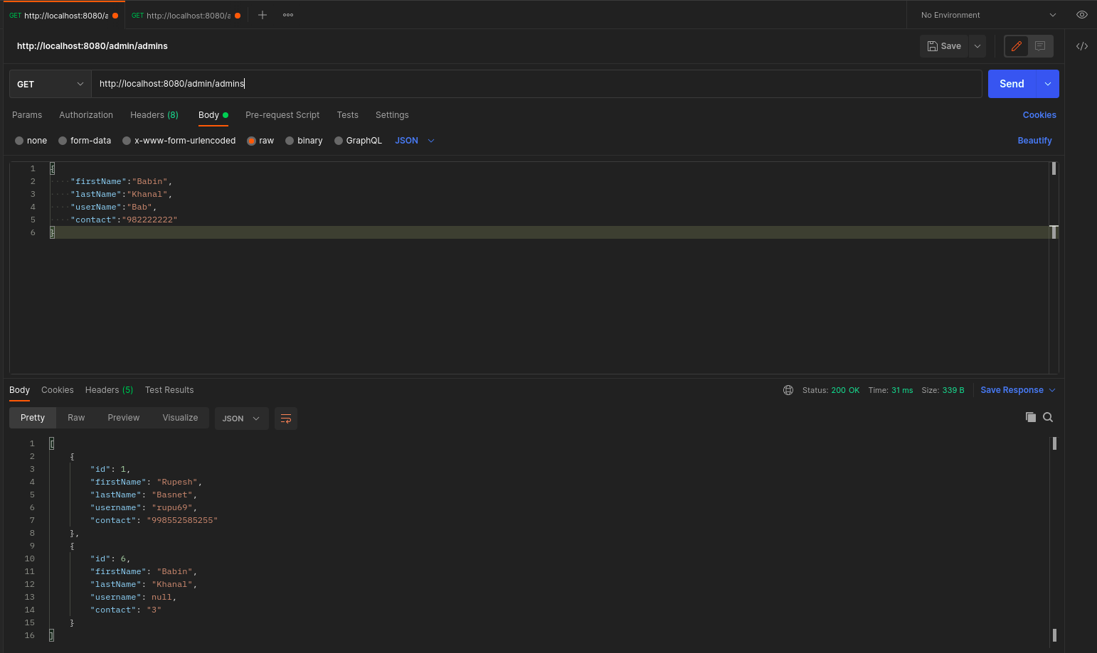 Admin endpoint · Issue #12 · babin17/HRM · GitHub