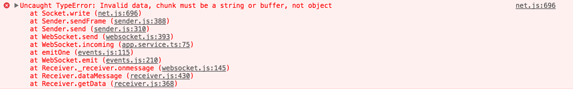 Error when sending simple string in node ts application · Issue #1339 · websockets/ws · GitHub