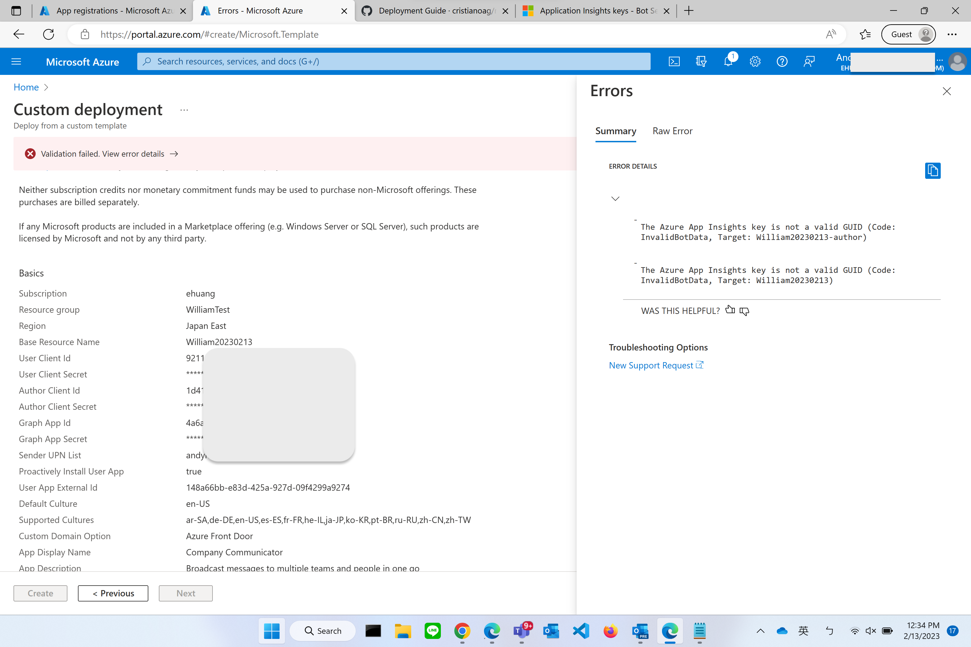 The Azure App Insights key is not a valid GUID (Code: InvalidBotData) · Issue #964 · OfficeDev ...