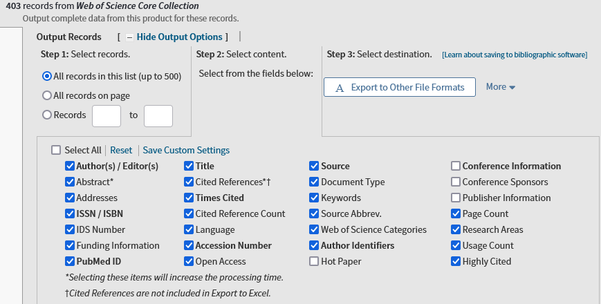 New WoS - limited output options · Issue #217 · massimoaria/bibliometrix · GitHub