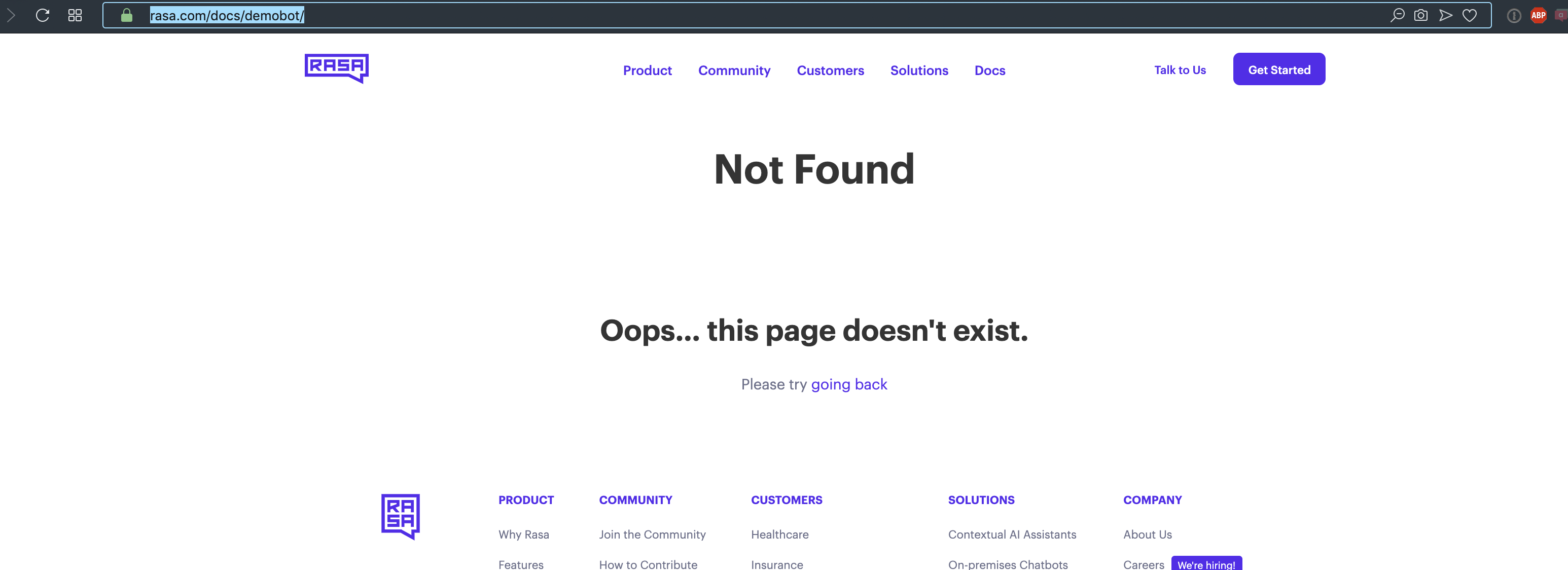 broken url · Issue #341 · RasaHQ/rasa-demo · GitHub