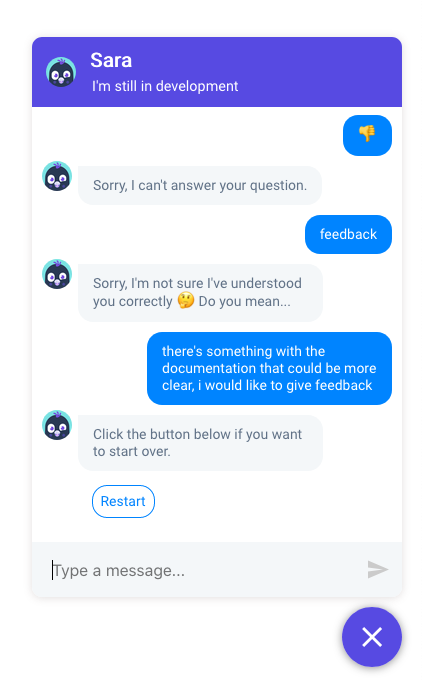 Add intent for user to give feedback · Issue #487 · RasaHQ/rasa-demo · GitHub