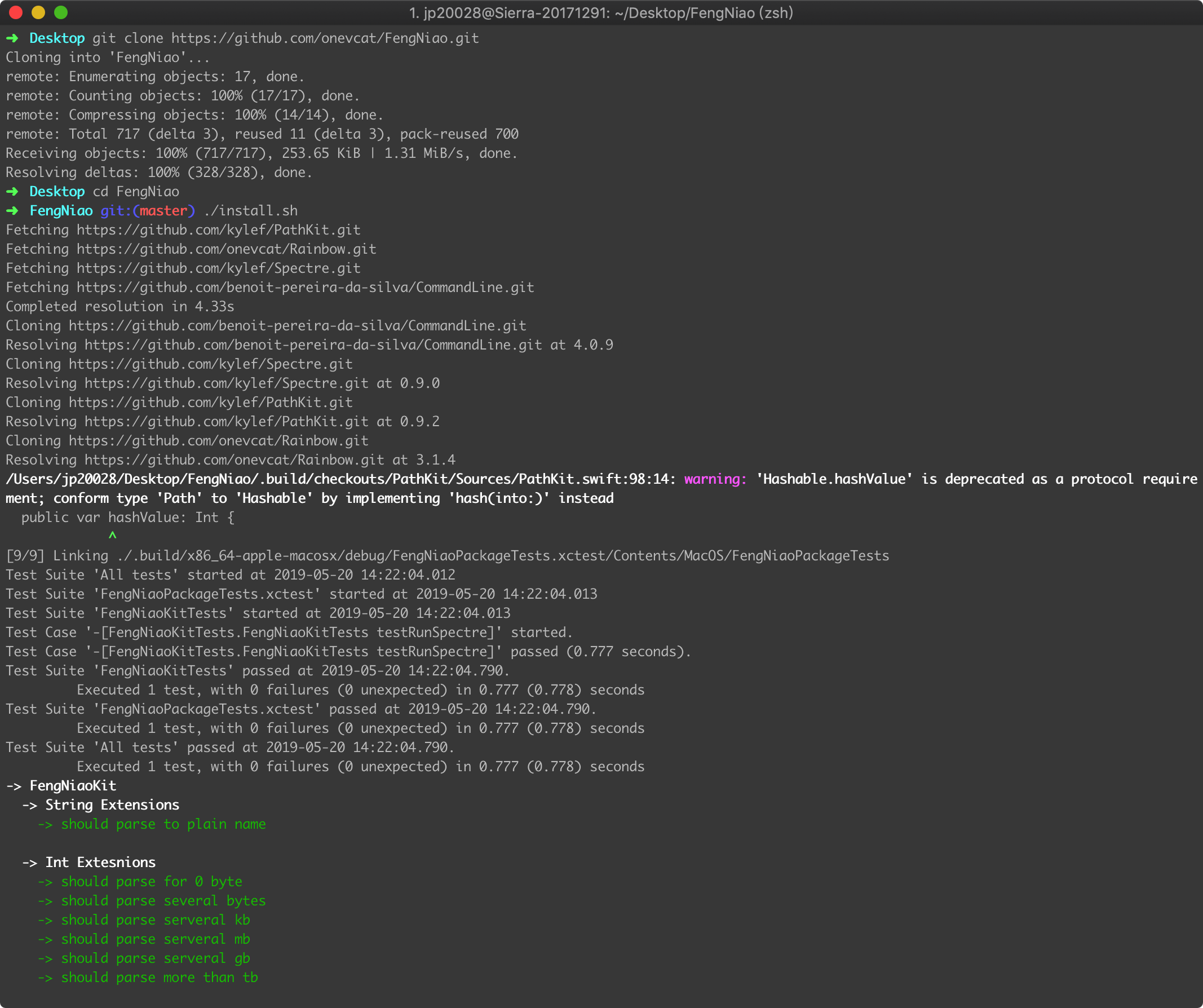 Swift 5.0 suport · Issue #40 · onevcat/FengNiao · GitHub