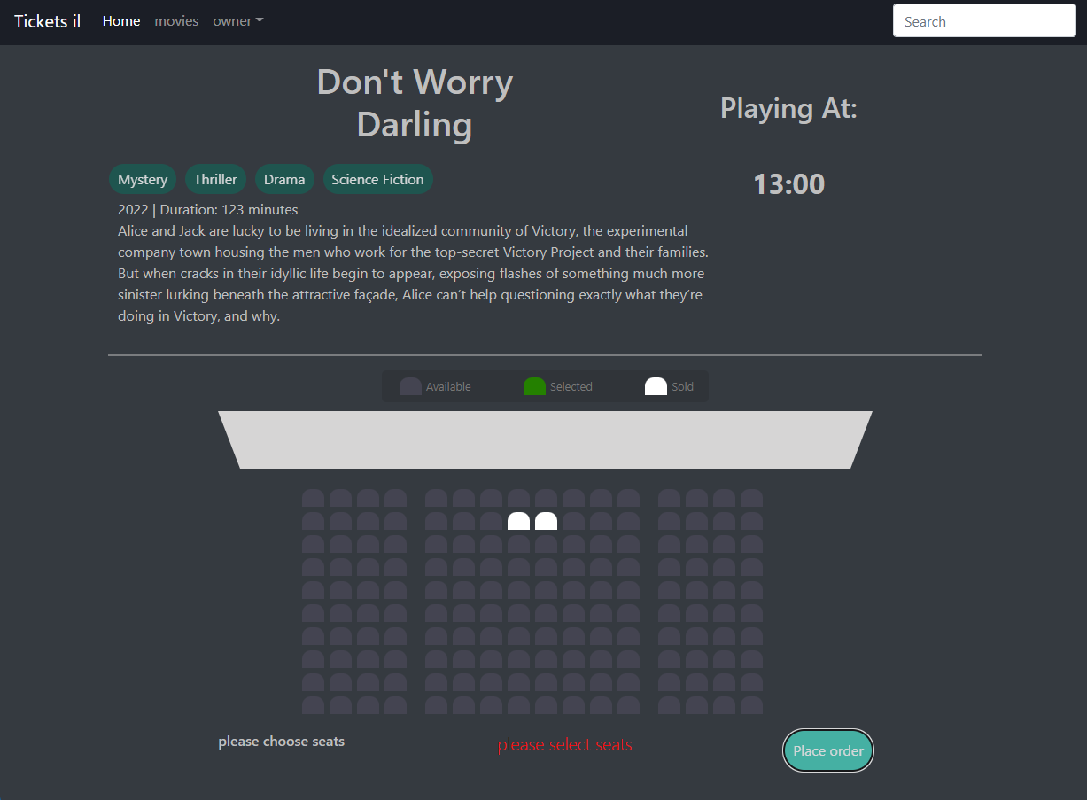 GitHub - YonatanBalassiano/Movie-ticket-site: A movie theater site, including HTML, Pug, CSS ...