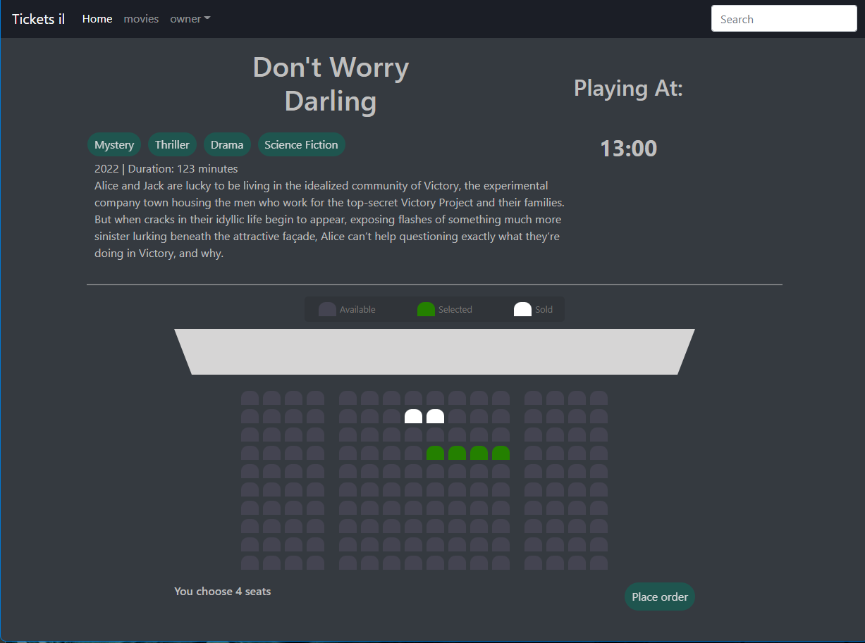 GitHub - YonatanBalassiano/Movie-ticket-site: A movie theater site, including HTML, Pug, CSS ...