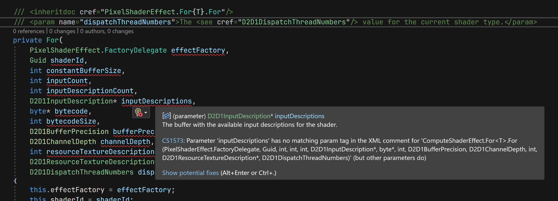 Record Inheritdoc Shows In Quick Info But Still Get Cs1573 · Issue 67326 · Dotnetroslyn · Github
