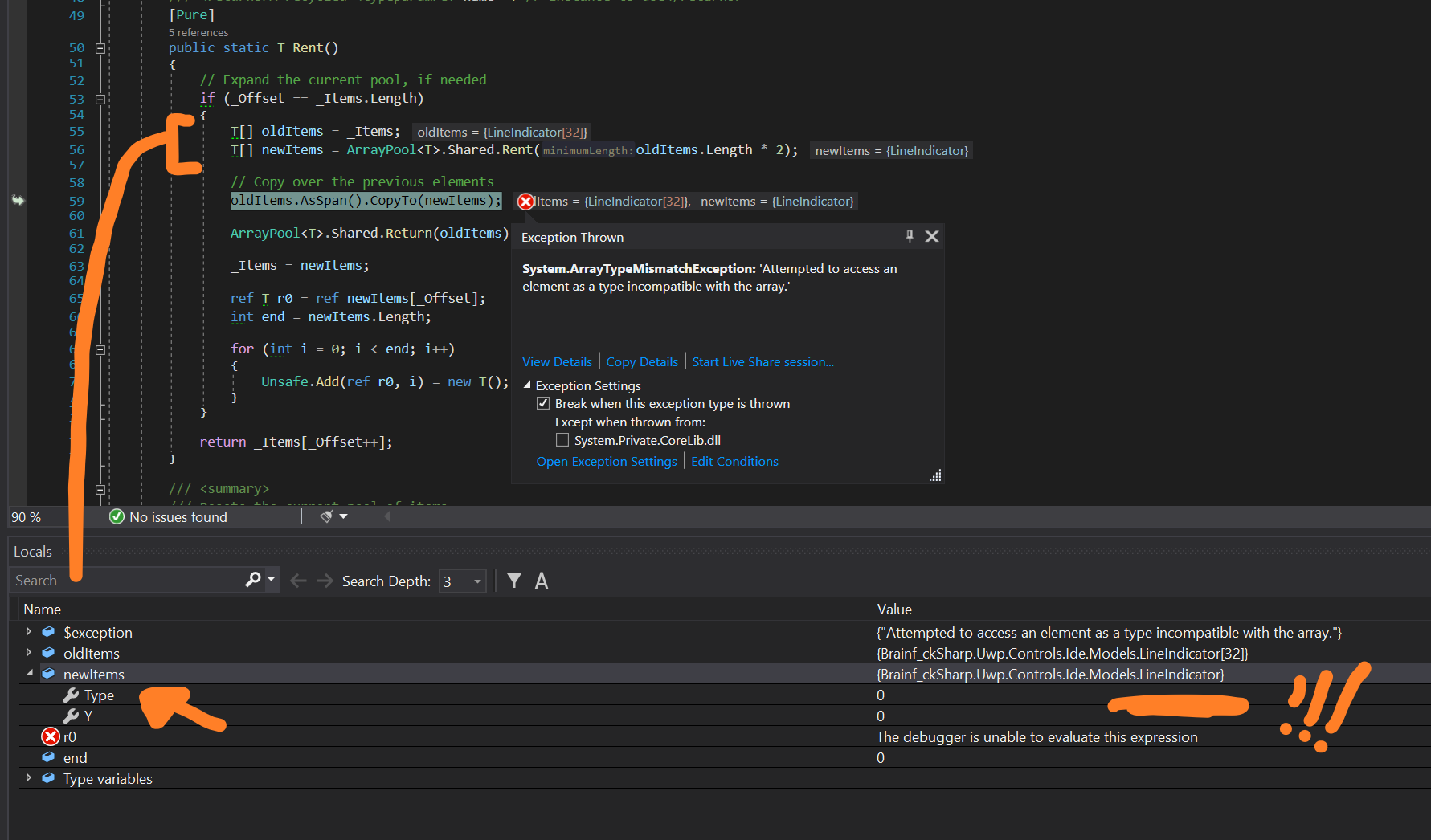 Arraypool Returning A Single T Item As A T Reference Uwp · Issue 7936 · Dotnetcorert