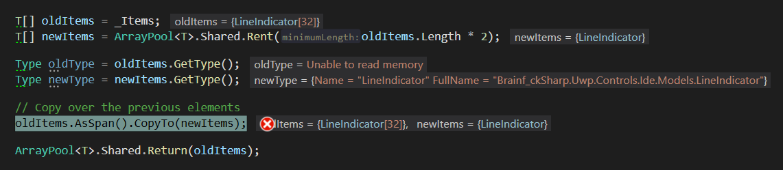ArrayPool returning a single T item (!) as a T[] reference [UWP] · Issue #7936 · dotnet/corert ...