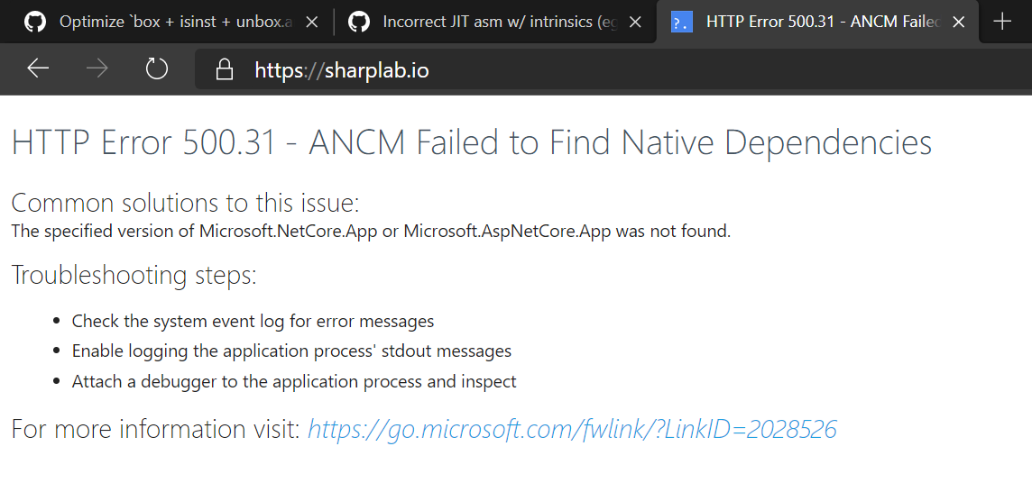 Incorrect JIT asm w/ intrinsics (eg. Sse2, Avx2) · Issue #487 · ashmind/SharpLab · GitHub