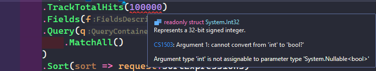 [BUG] TrackTotalHits does not allow integer input · Issue #119 · opensearch-project/opensearch ...