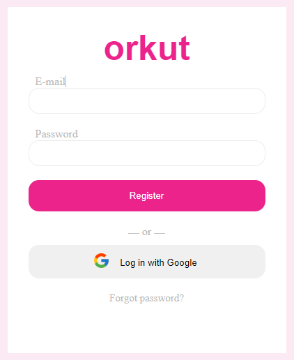 GitHub - WandersonHonorato/Orkut-Login-Screen: Tela de Login do Orkut ...
