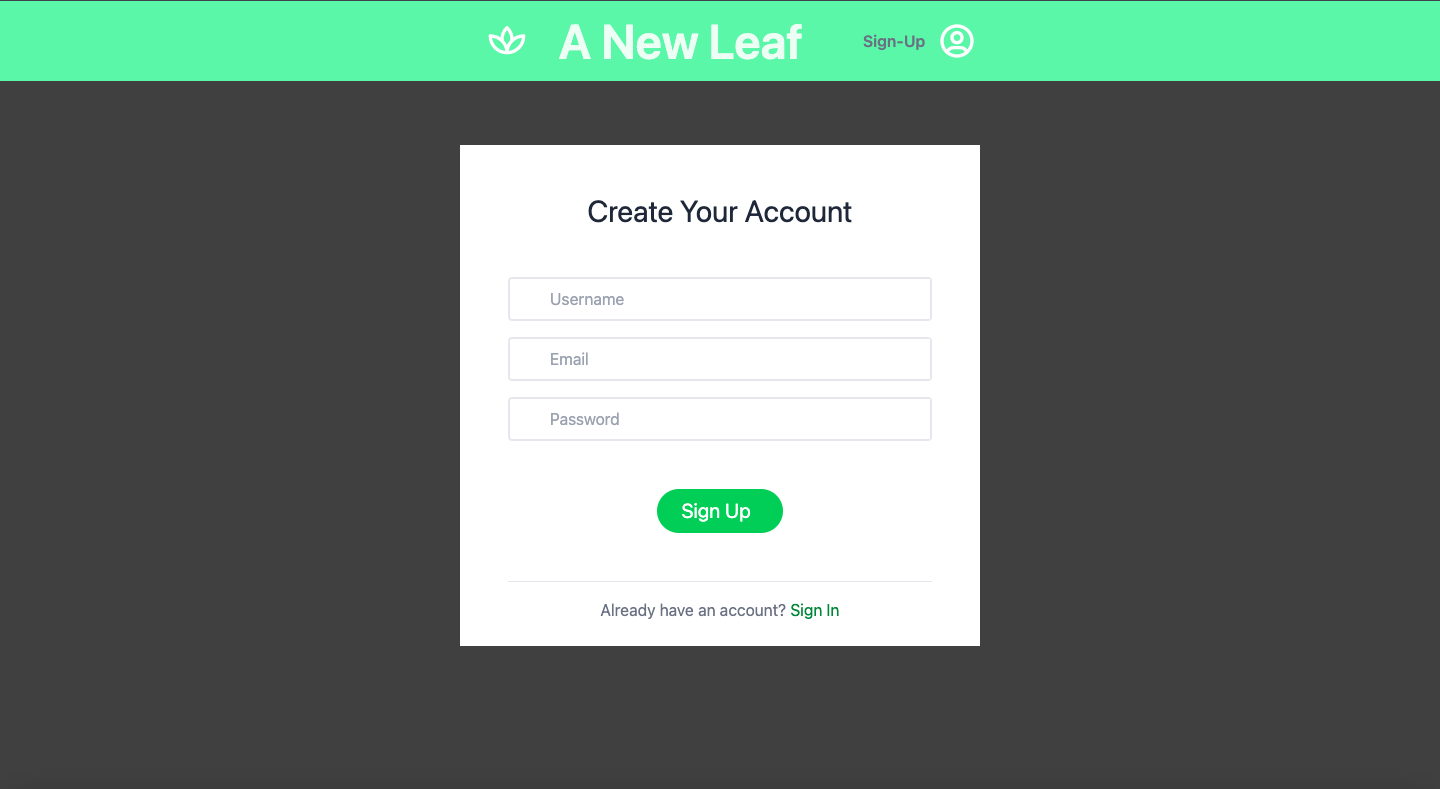 GitHub - BillyFletcher99/a-new-leaf-application